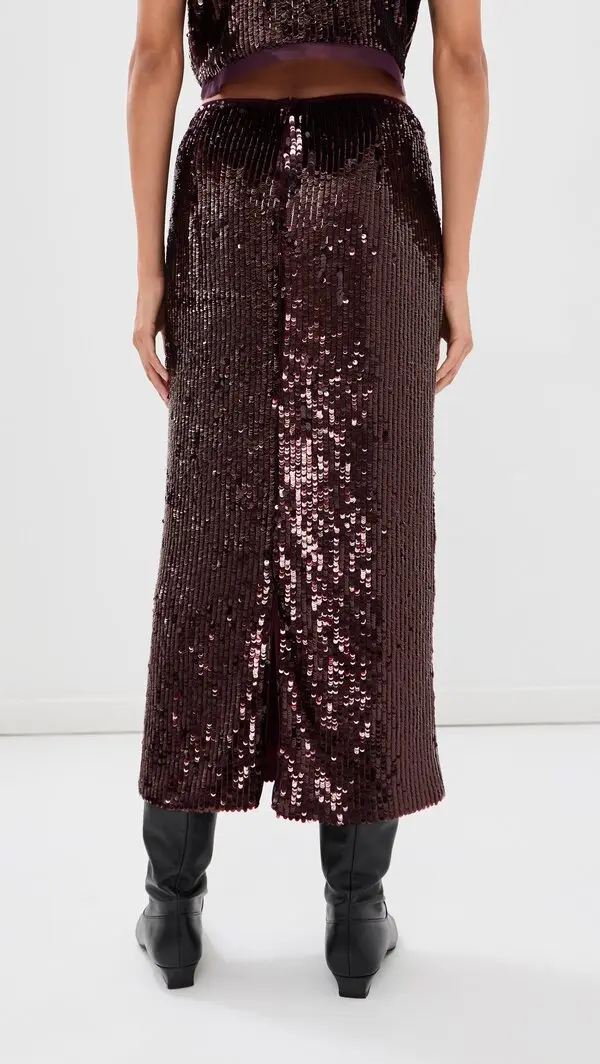 Simkhai Nikki Midi Skirt - Fig