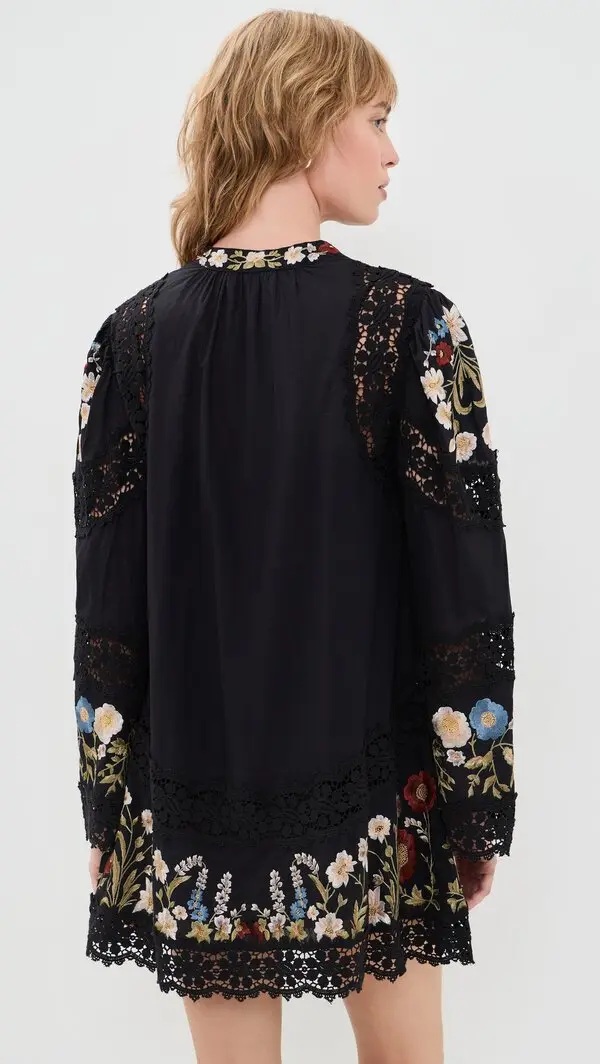 Sea Ruwa Embroidered Flare Mini Dress