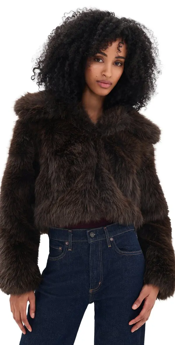 Blanknyc Steady Rise Faux Fur Jacket