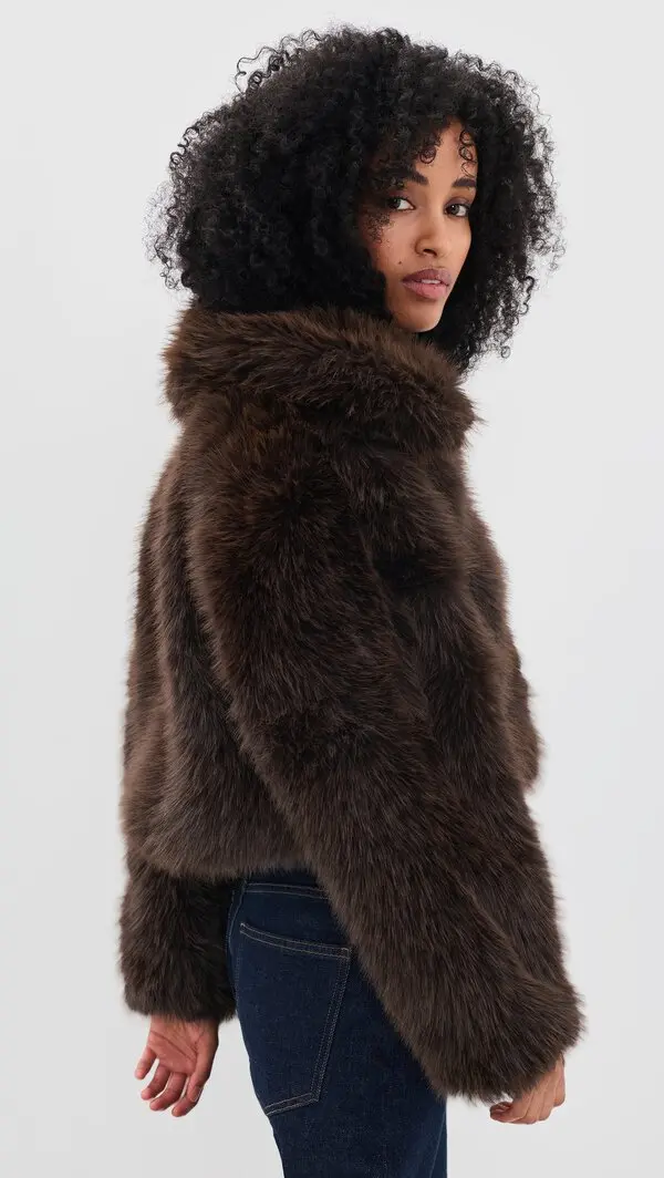 Blanknyc Steady Rise Faux Fur Jacket
