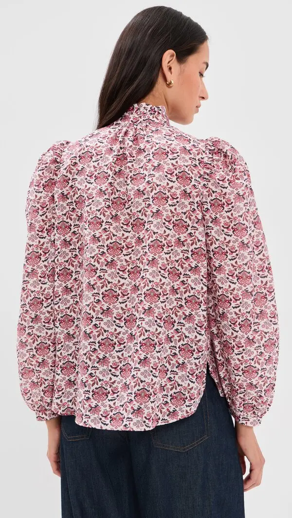 Alix Of Bohemia Annabel Horizon Kilim Shirt - Off-white