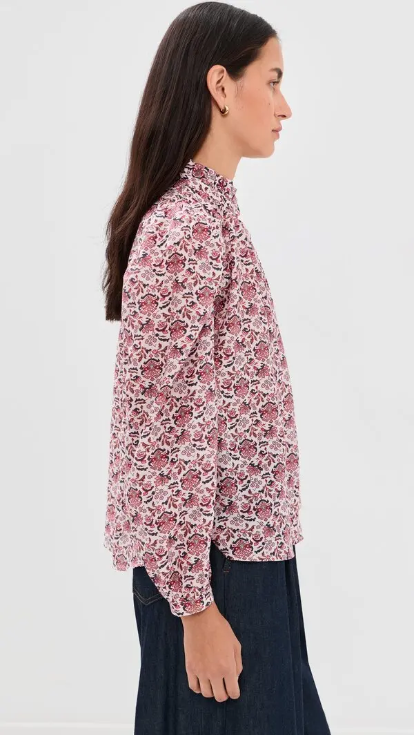 Alix Of Bohemia Annabel Horizon Kilim Shirt - Off-white