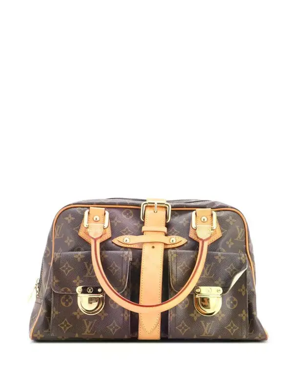 LOUIS VUITTON Manhattan Handbag Monogram Canvas Gm Satchel