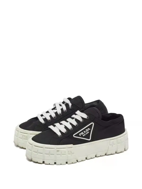 Prada Double Wheel Sneakers - Black