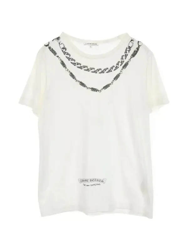 Comme Des Garçons X Chrome Hearts 2000s Chain-print T-shirt