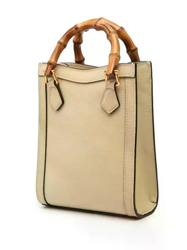 Gucci 2016-2026 Mini Calfskin Bamboo Diana Satchel - Brown