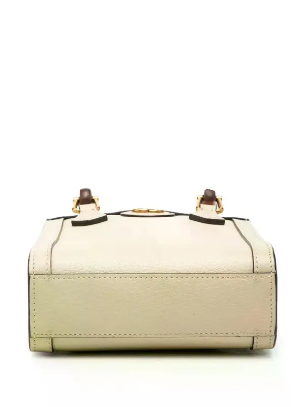 Gucci 2016-2026 Mini Calfskin Bamboo Diana Satchel - Brown