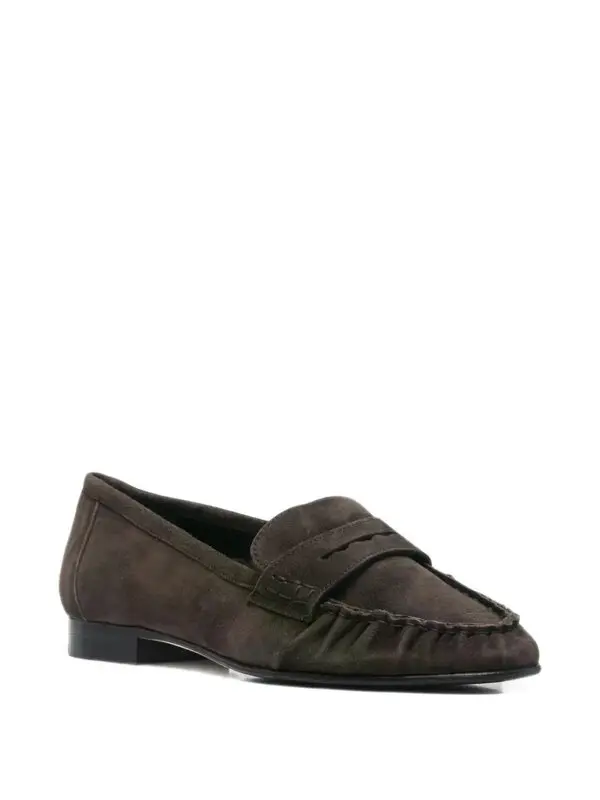 AeydĒ Aldous Suede Penny Loafers