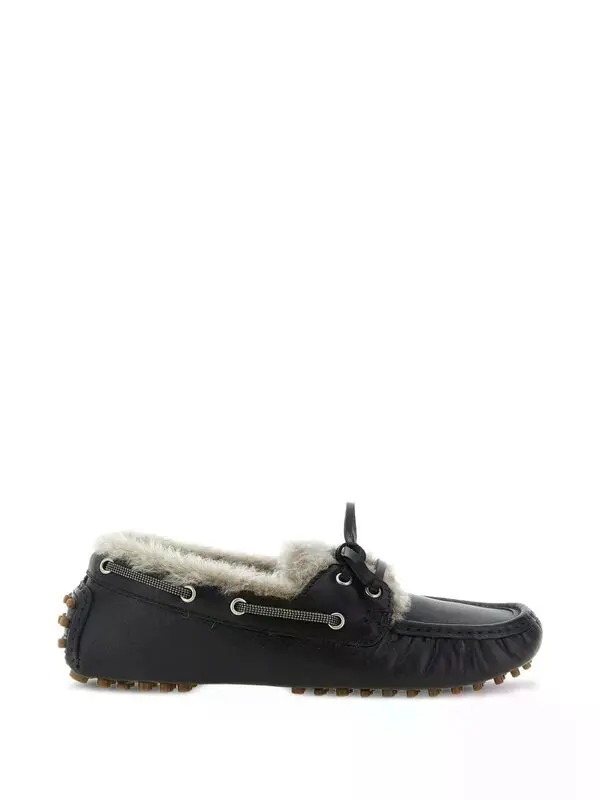 Brunello Cucinelli Monile Shearling-lined Loafers