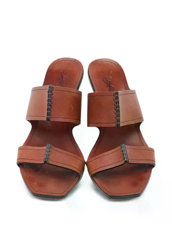 Saint Laurent Architectural Wedge Sandals