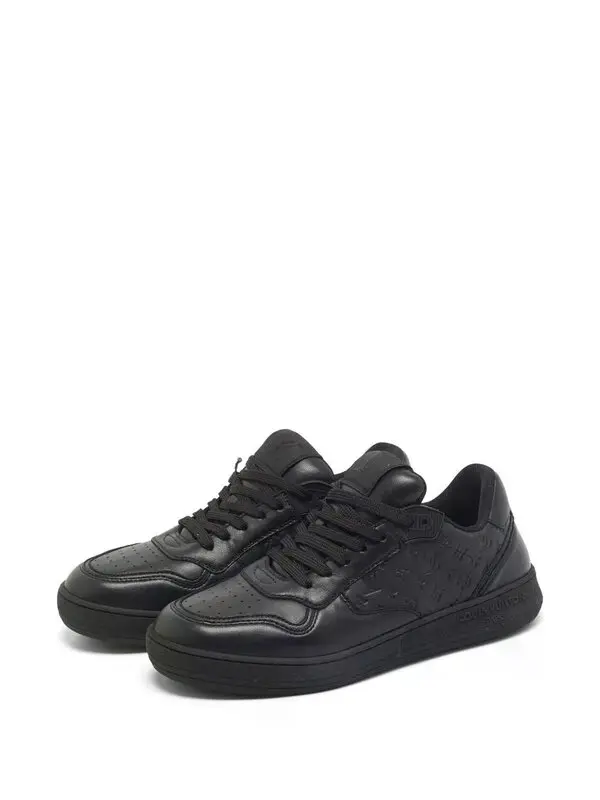 LOUIS VUITTON Stadium Monogram Lace-up Sneakers - Black