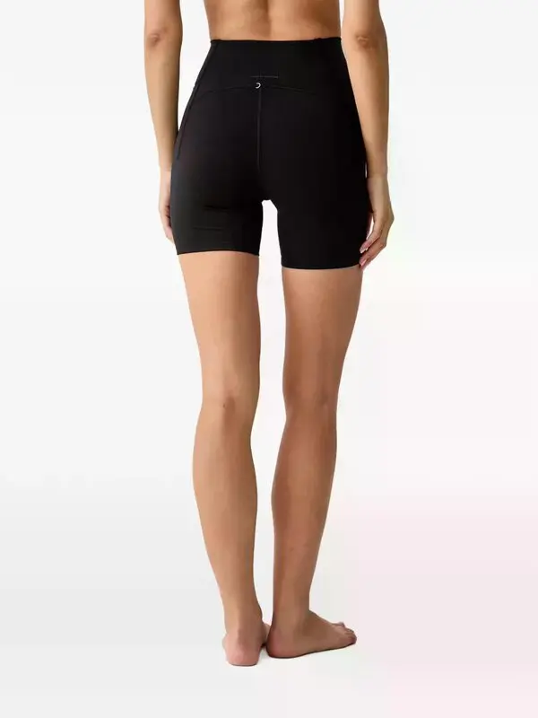 On Studio High-waisted Side-pocket Shorts - Black