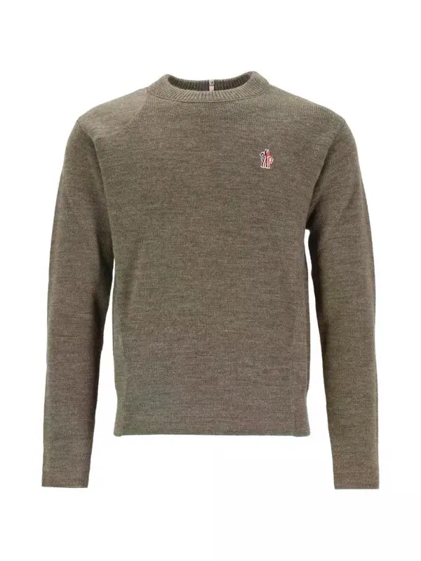 Moncler Logo-patch Sweater - Green