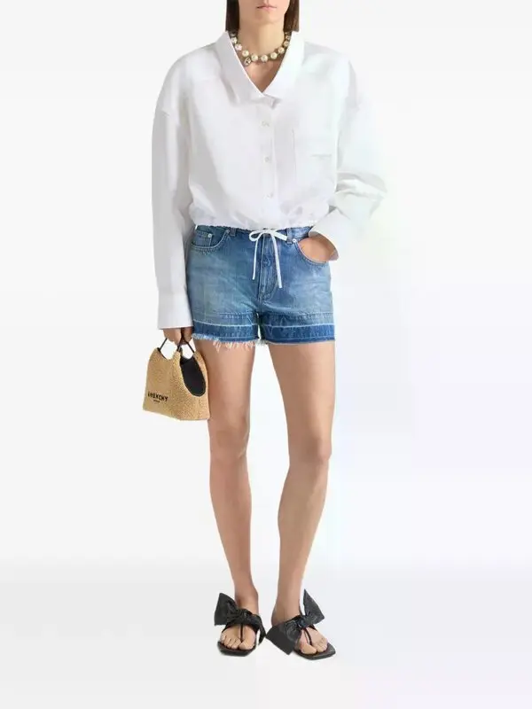 Givenchy Shorts In Medium Denim - Blue