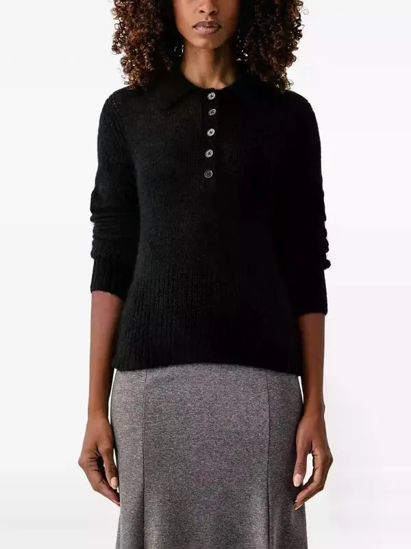 Patrizia Pepe Button-down Polo-collar Polo Top