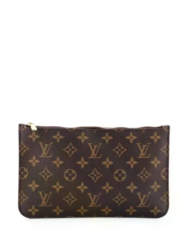 LOUIS VUITTON Neverfull Pochette Monogram Canvas Large Pouch