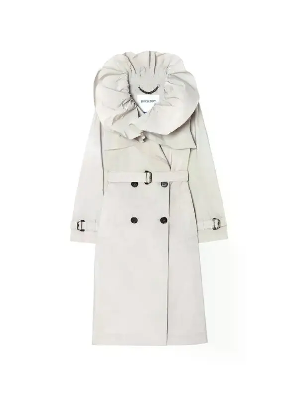 Burberry Long Faille Clare Trench Coat - Neutrals