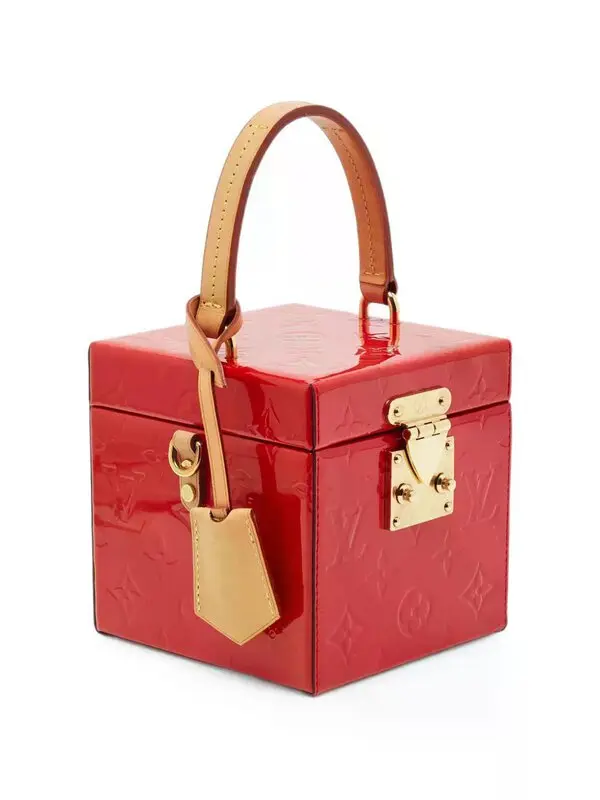 LOUIS VUITTON 2018 Vernis Bleecker Box Tote Bag - Red