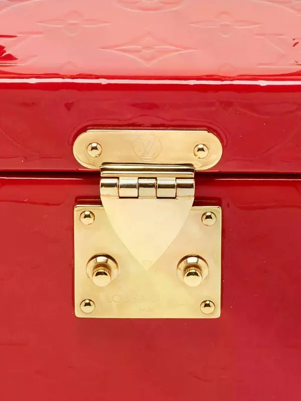 LOUIS VUITTON 2018 Vernis Bleecker Box Tote Bag - Red