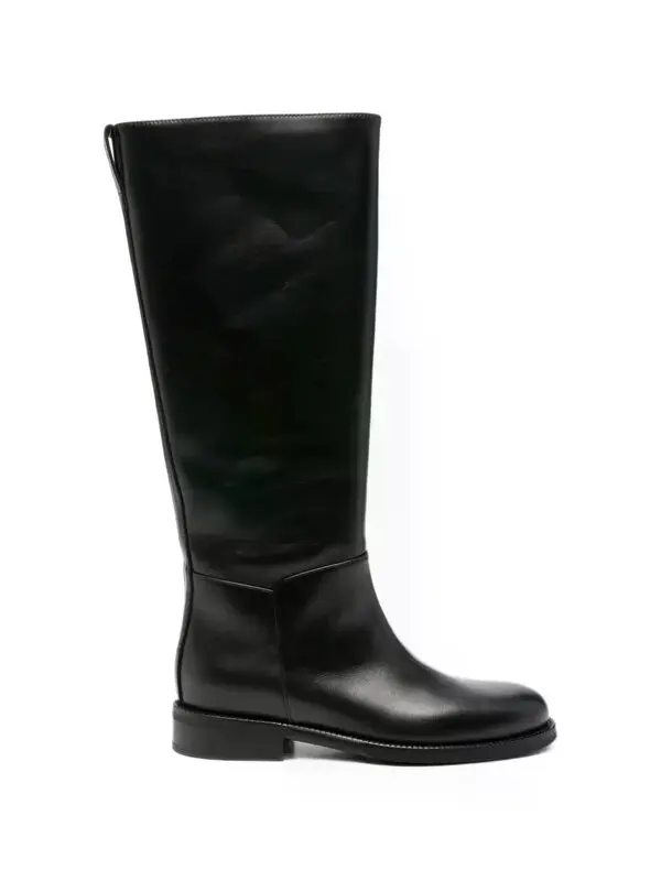 Liviana Conti Leather Knee-high Boots - Black