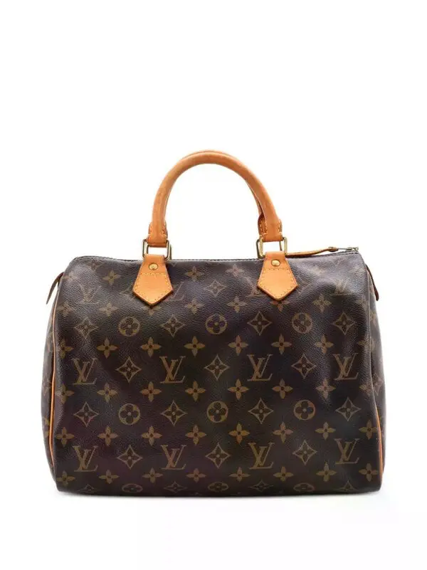 LOUIS VUITTON Speedy Handbag Monogram Canvas 30 Satchel