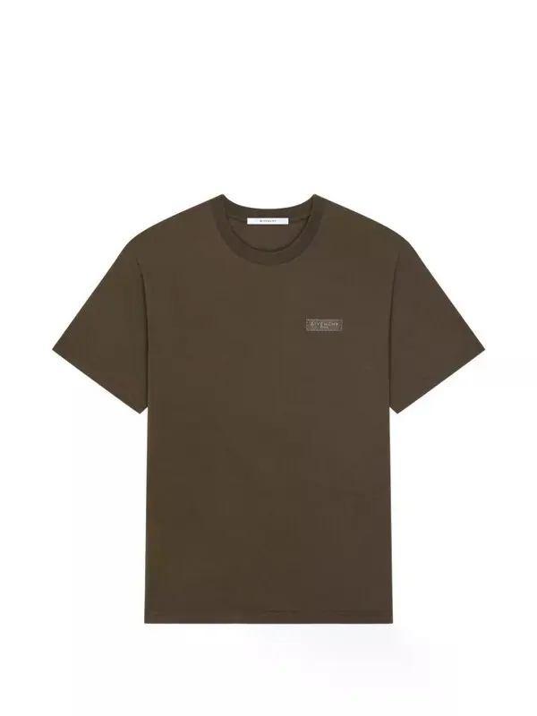 Givenchy T-shirt In Cotton With Paris Gros Grain
