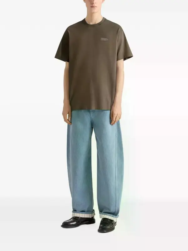 Givenchy T-shirt In Cotton With Paris Gros Grain
