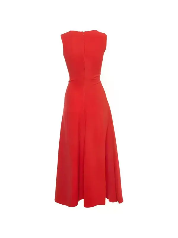 Emporio Armani Fit-and-flare Midi Dress - Red