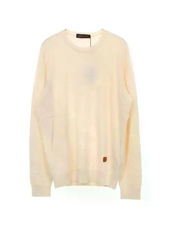LOUIS VUITTON 2010s Damier Knit Sweater