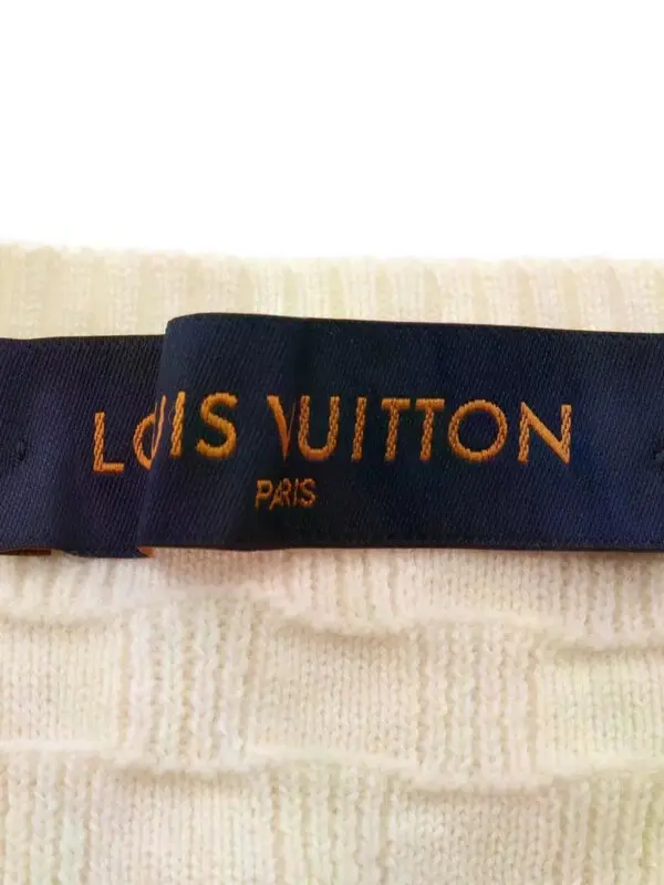 LOUIS VUITTON 2010s Damier Knit Sweater