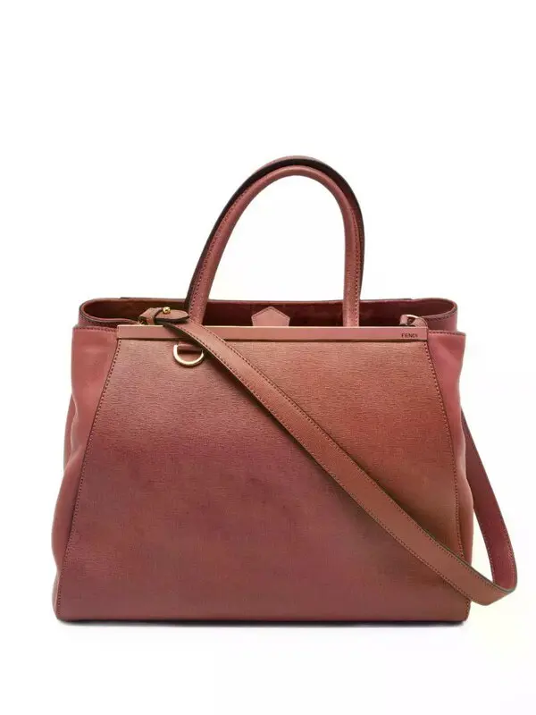 Fendi 2013 Medium 2jours Leather Tote Bag