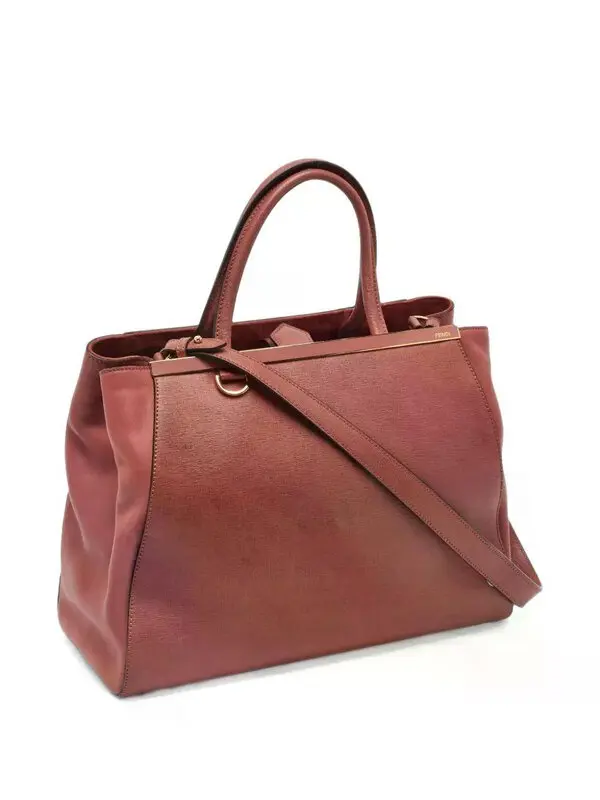 Fendi 2013 Medium 2jours Leather Tote Bag
