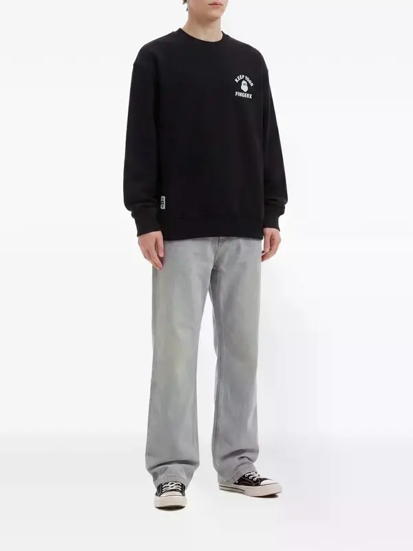 FINGERCROXX Logo-print Cotton Sweater