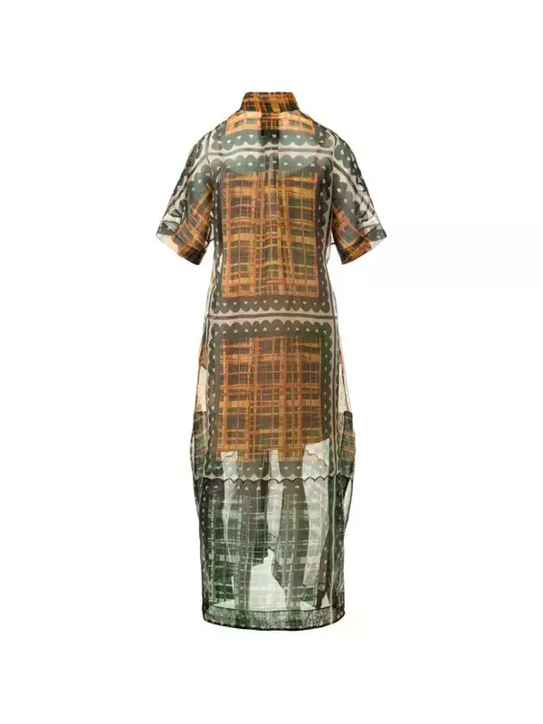 Biyan Graphic-print Silk-blend Maxi Dress - Orange