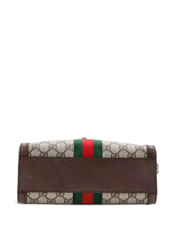 Gucci Ophidia Top Handle Gg Coated Canvas Small Tote Bag