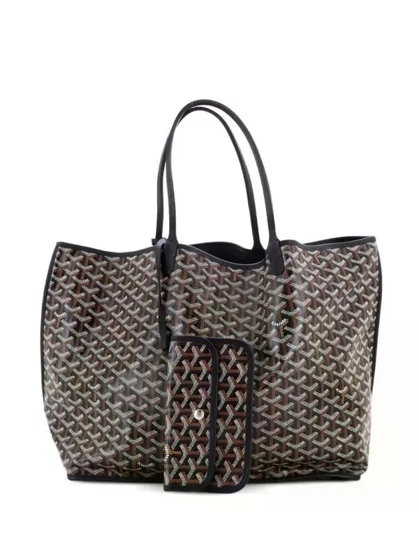 Goyard Anjou Reversible Coated Canvas Gm Tote Bag - Black