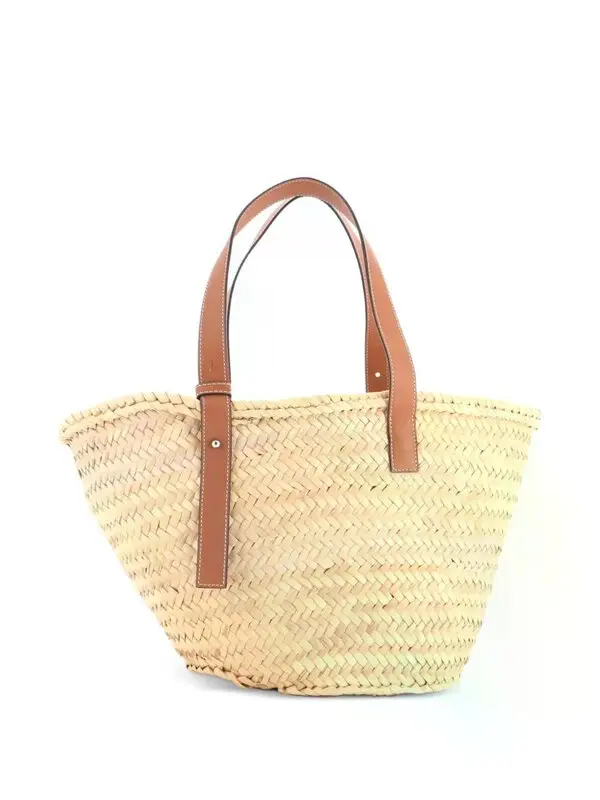 Loewe Basket Raffia Medium Tote Bag - Neutrals