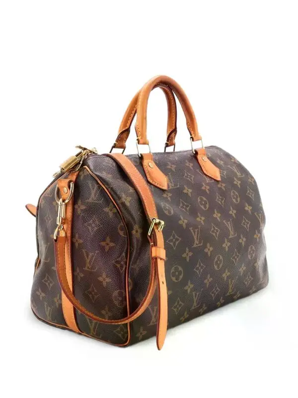 LOUIS VUITTON Speedy Bandouliere Bag Monogram Canvas 30 Satchel