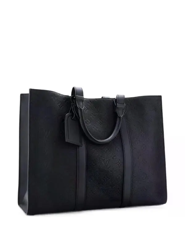 LOUIS VUITTON Sac Plat 24h Bag Monogram Taurillon Leather Shoulder Bag