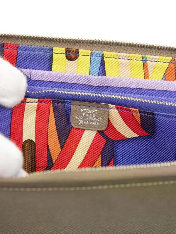 Hermès 2017 Epsom Azap Silk In Wallet Long Wallets