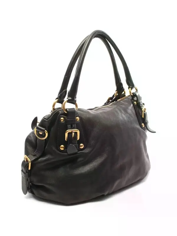 Prada 2000s Logo-plaque Tote Bag