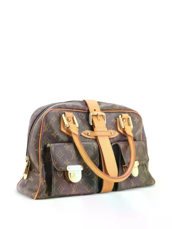 LOUIS VUITTON Manhattan Handbag Monogram Canvas Gm Satchel