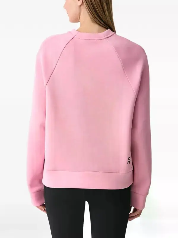 On Focus Logo-print Raglan-sleeve Sweater