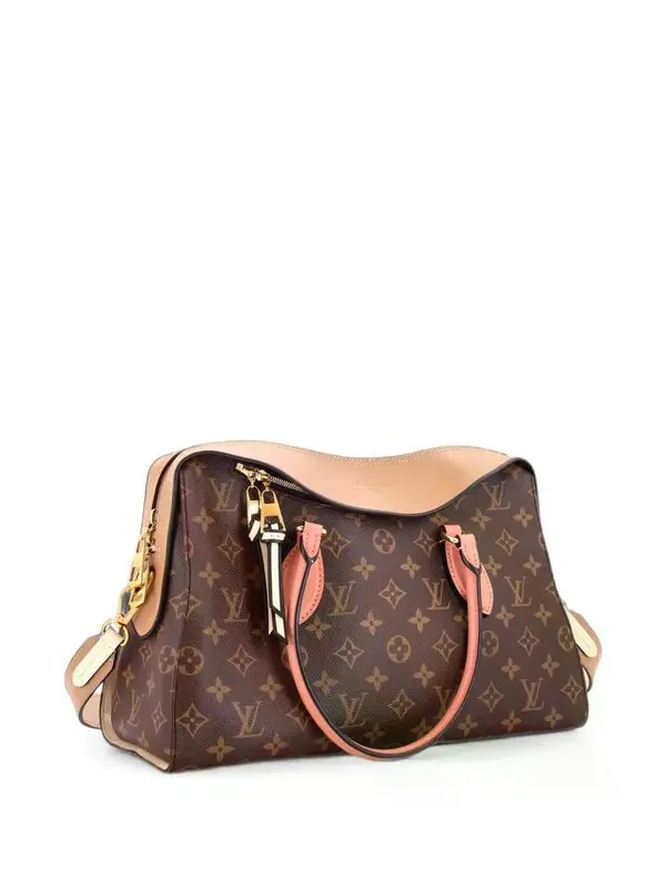 LOUIS VUITTON Tuileries Handbag Monogram Canvas With Leather Satchel