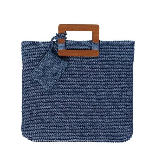 N'ONAT Patmos Crochet Bag - Blue