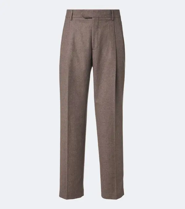 Gabriela Hearst Arthur Wool And Cashmere Straight Pants - Grey