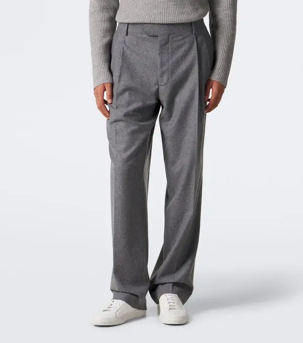 Gabriela Hearst Arthur Wool And Cashmere Straight Pants