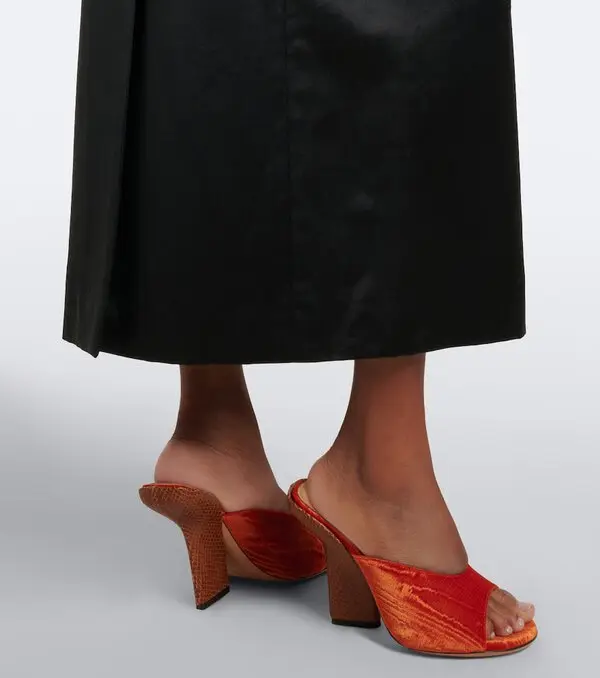 Dries Van Noten Embroidered Cotton And Silk Midi Skirt