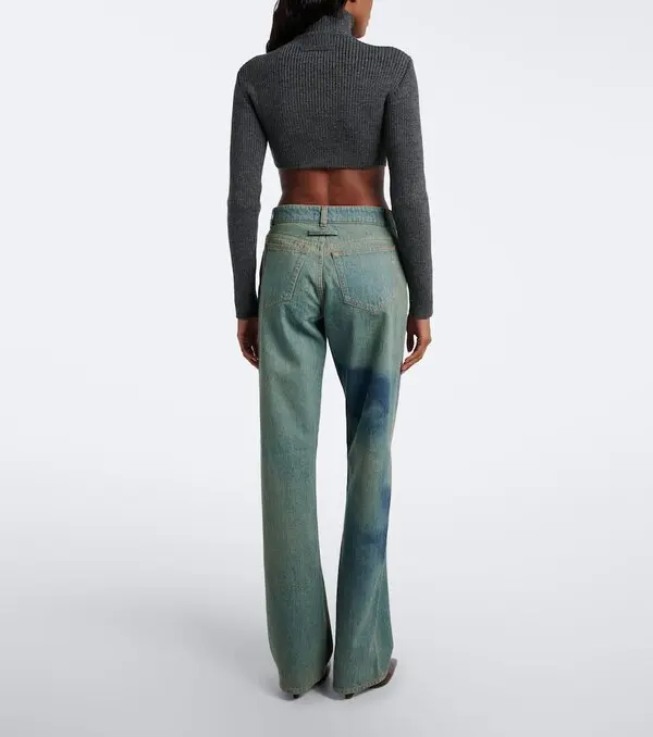 JEAN PAUL GAULTIER Printed Straight Jeans