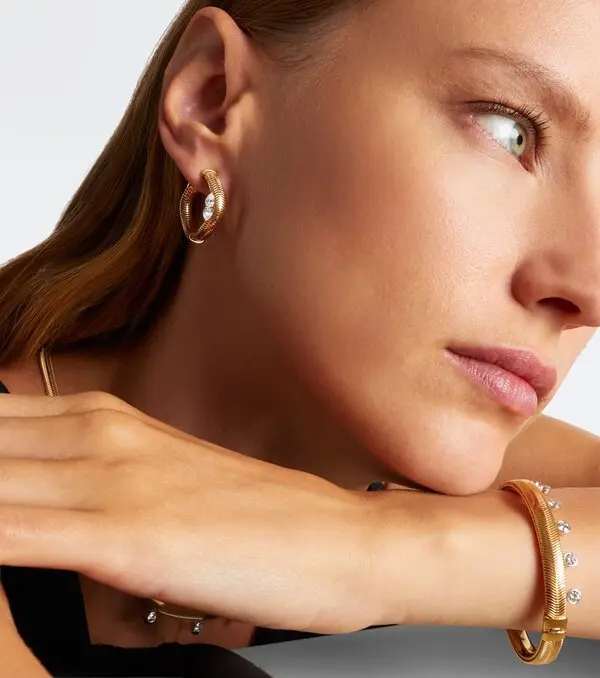 Nikos Koulis Feelings 18kt Hoop Earrings With Diamonds